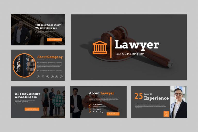 Lawyer Presentation Template | TMint