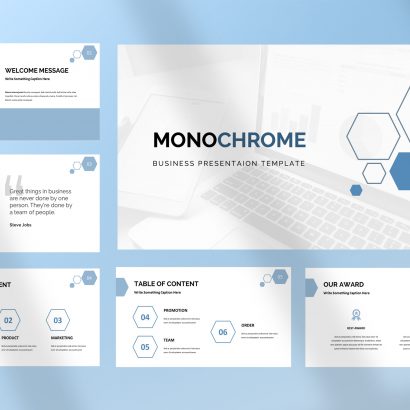 Monochrome Presentation Template | TMint