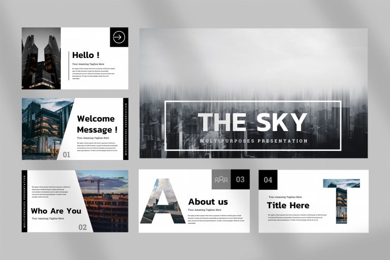 The Sky Presentation Template | TMint