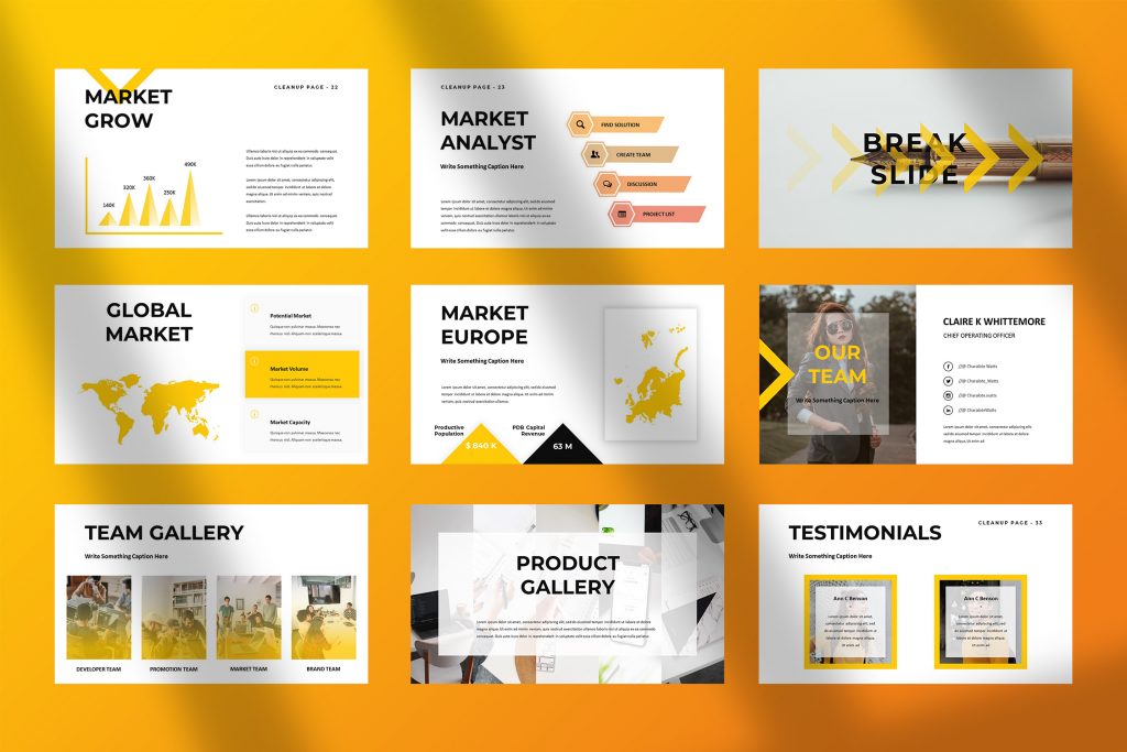 Clean Up Presentation Template | TMint