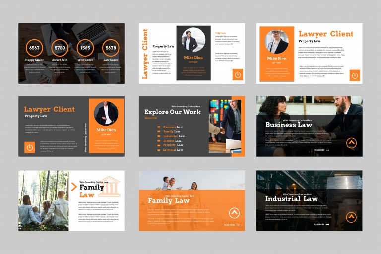 Lawyer Presentation Template | TMint