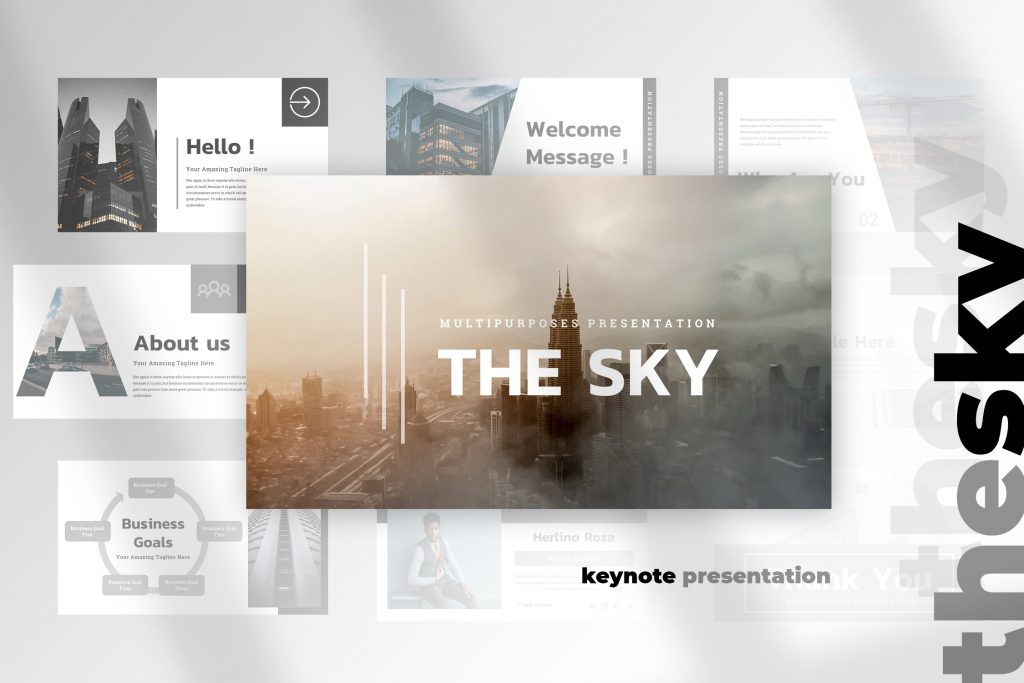 The Sky Presentation Template | TMint