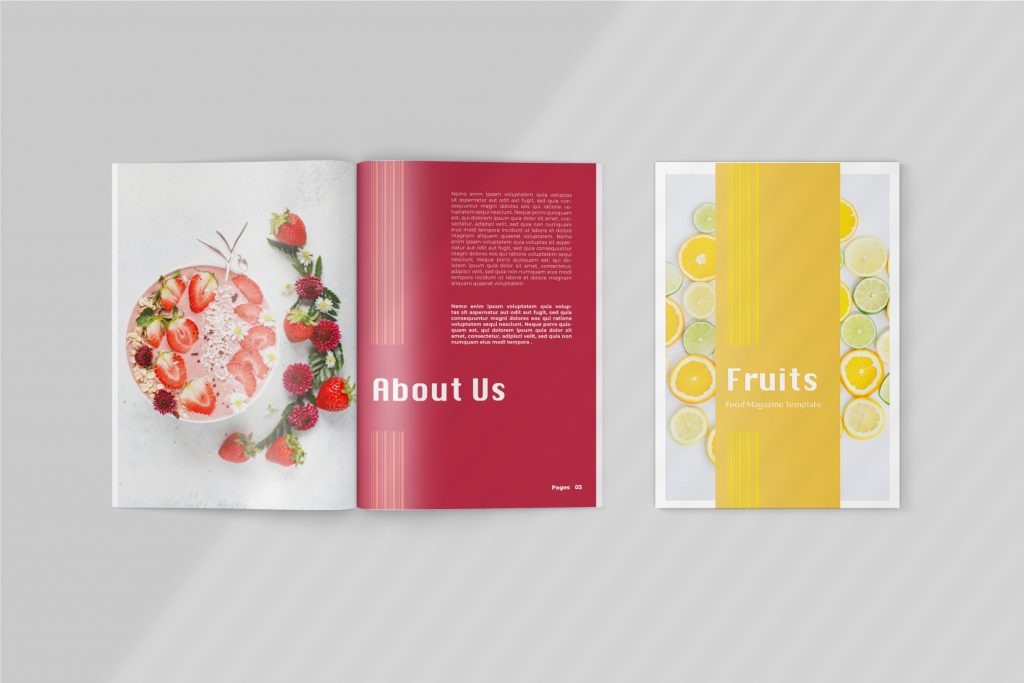 Fruits – Food Magazine Template | TMint