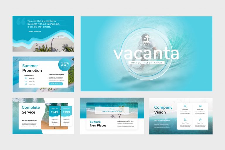 Vacanta Presentation Template | TMint