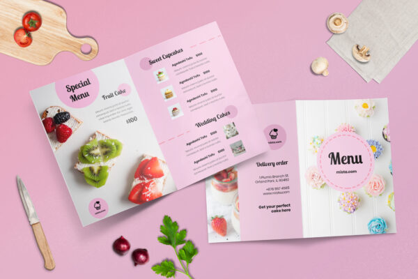 Bifold Restaurant Menu Template | TMint