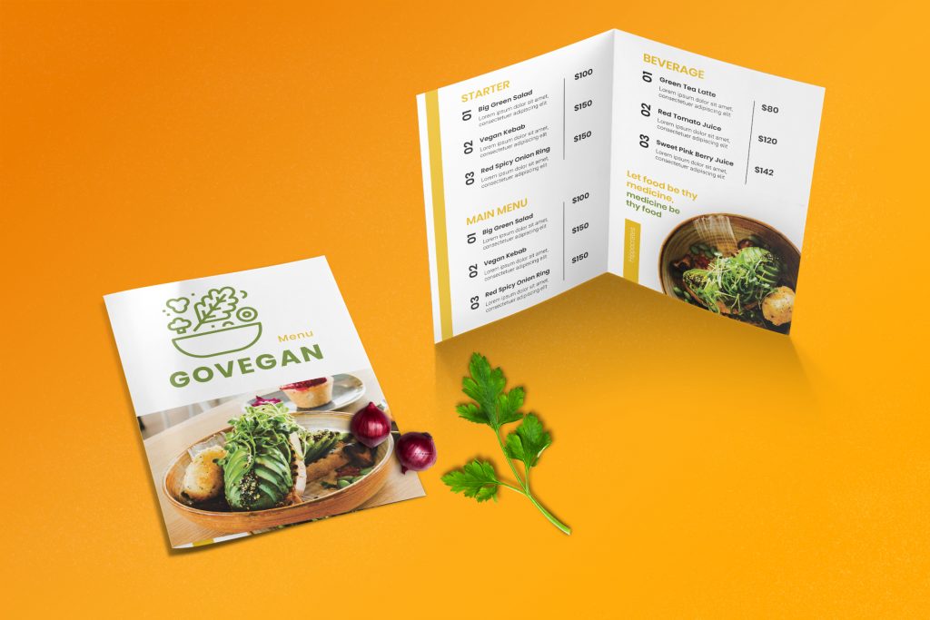 Bifold Restaurant Menu Template | TMint