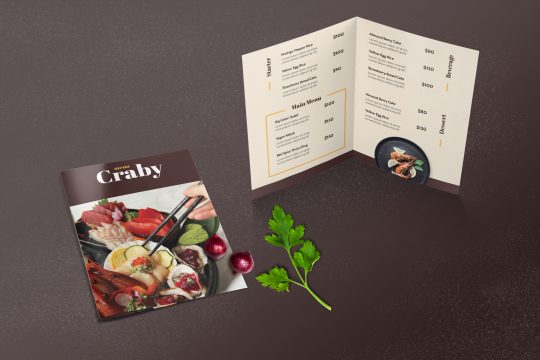 Bifold Restaurant Menu Template | TMint