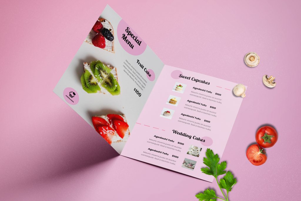 Bifold Restaurant Menu Template | TMint