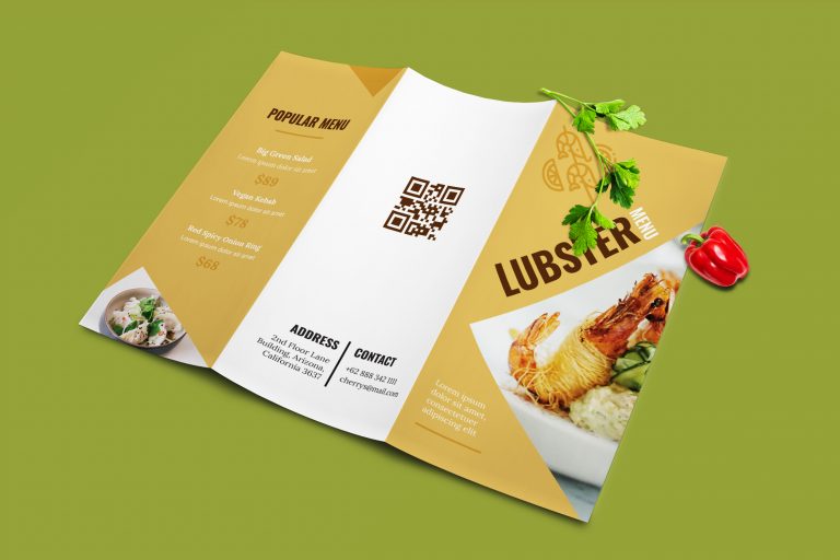 Bifold Restaurant Menu Template | TMint