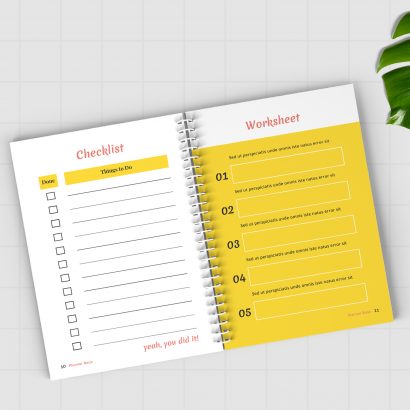 Worksheet Daily Planner Book – One | TMint