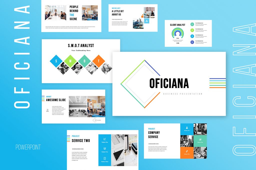 15+ Collection of Blue Color for Business Presentation | TMint
