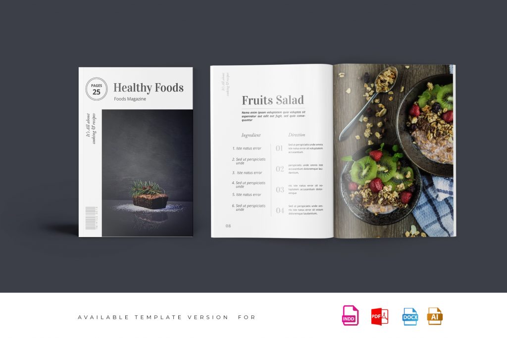 Food Magazine Template | TMint