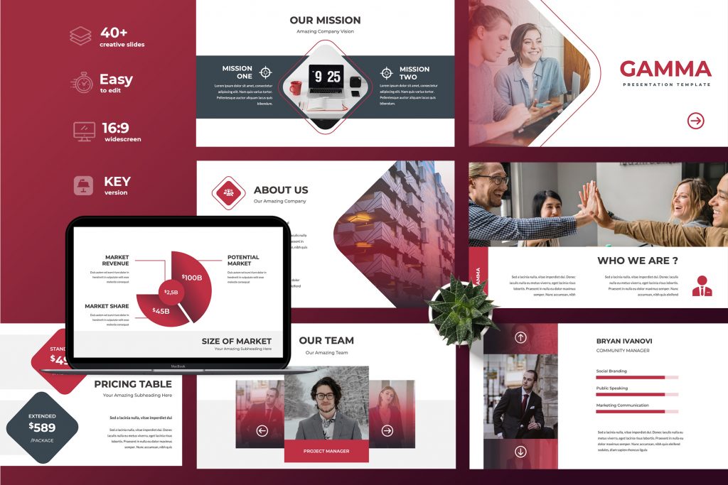 Gamma Presentation Template | TMint