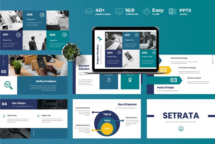 15+ Collection of Blue Color for Business Presentation | TMint