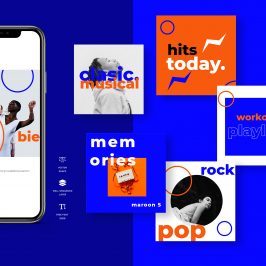 Two – Duotone Instagram Post Template | TMint