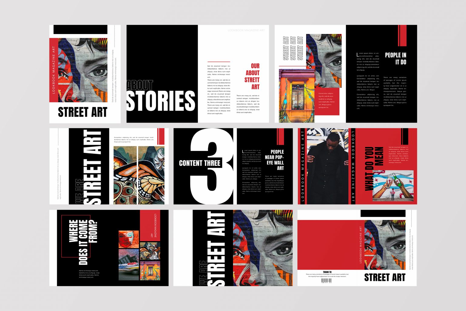 Lumatics – Pop Art Magazine Template | TMint