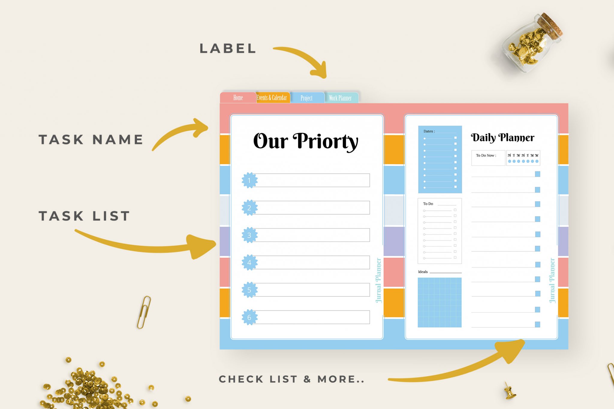 Daily Planner Workbook | TMint