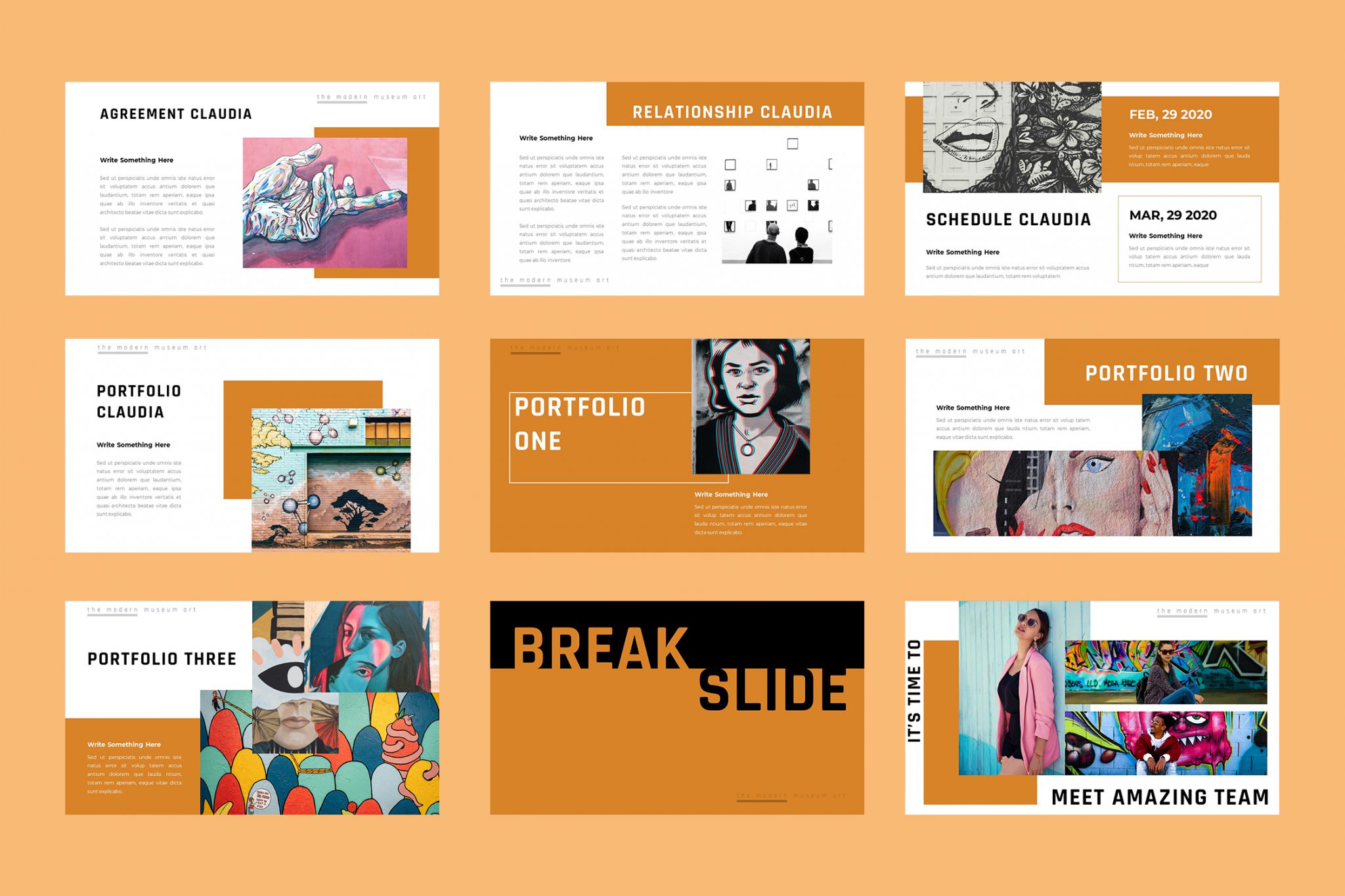 Street Art Presentation Template | TMint