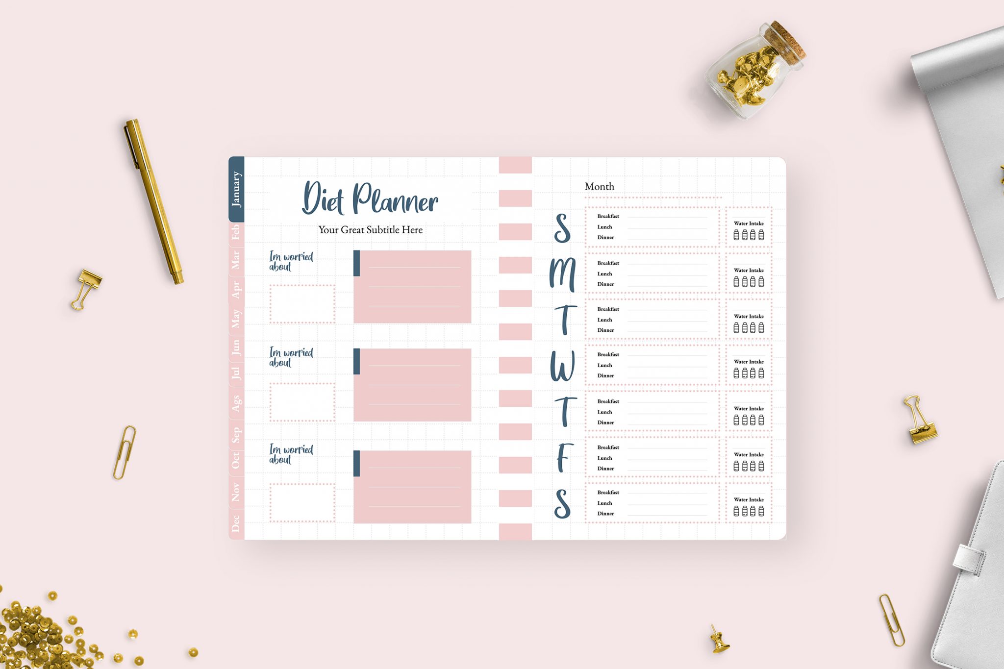 Worksheet Daily Planner Book – Three | TMint