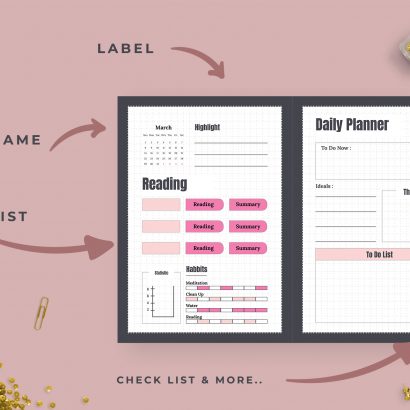 Grey – Personal Planner Journal | TMint