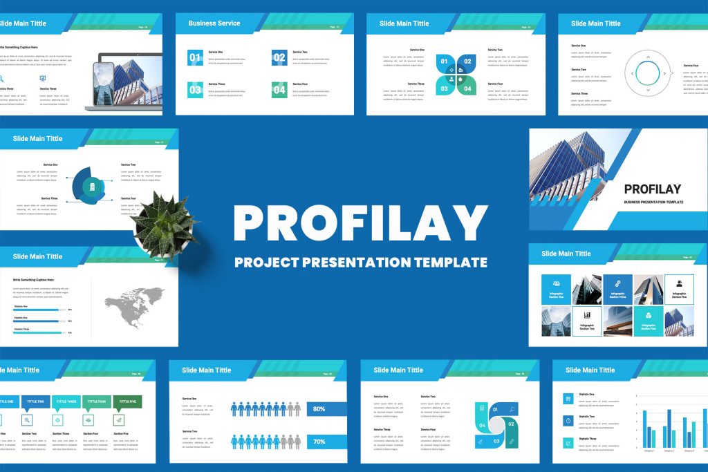 15+ Collection of Blue Color for Business Presentation | TMint
