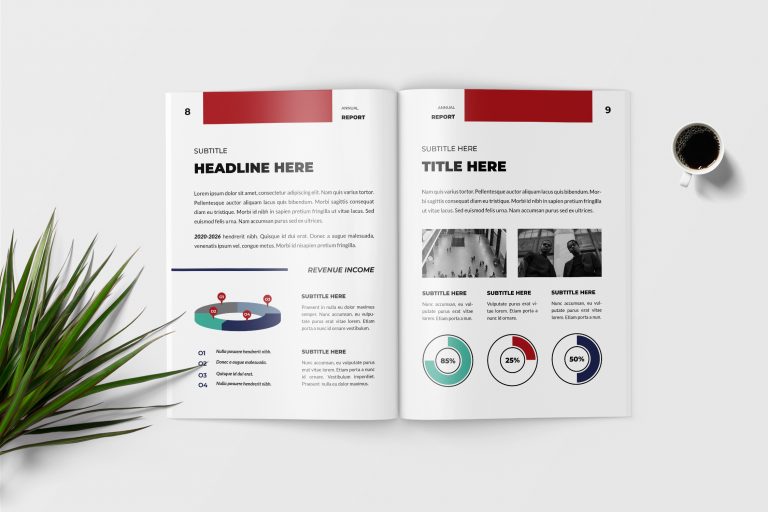 Red – Annual Report Template | TMint