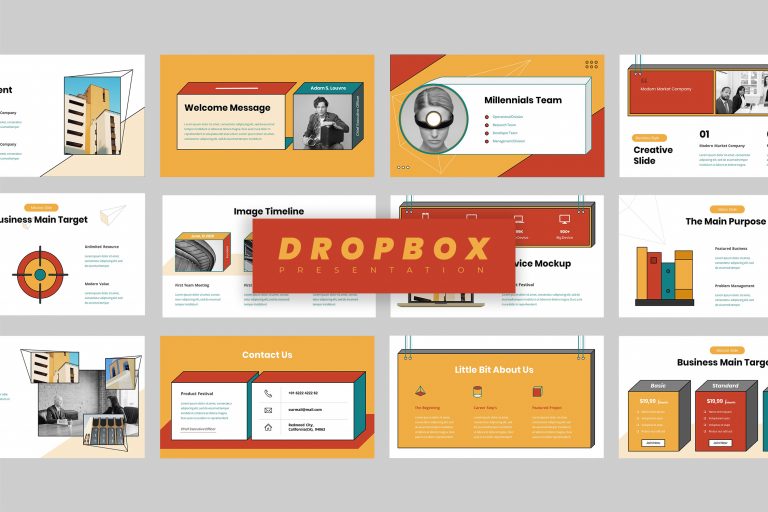 Dropbox Presentation Template | TMint