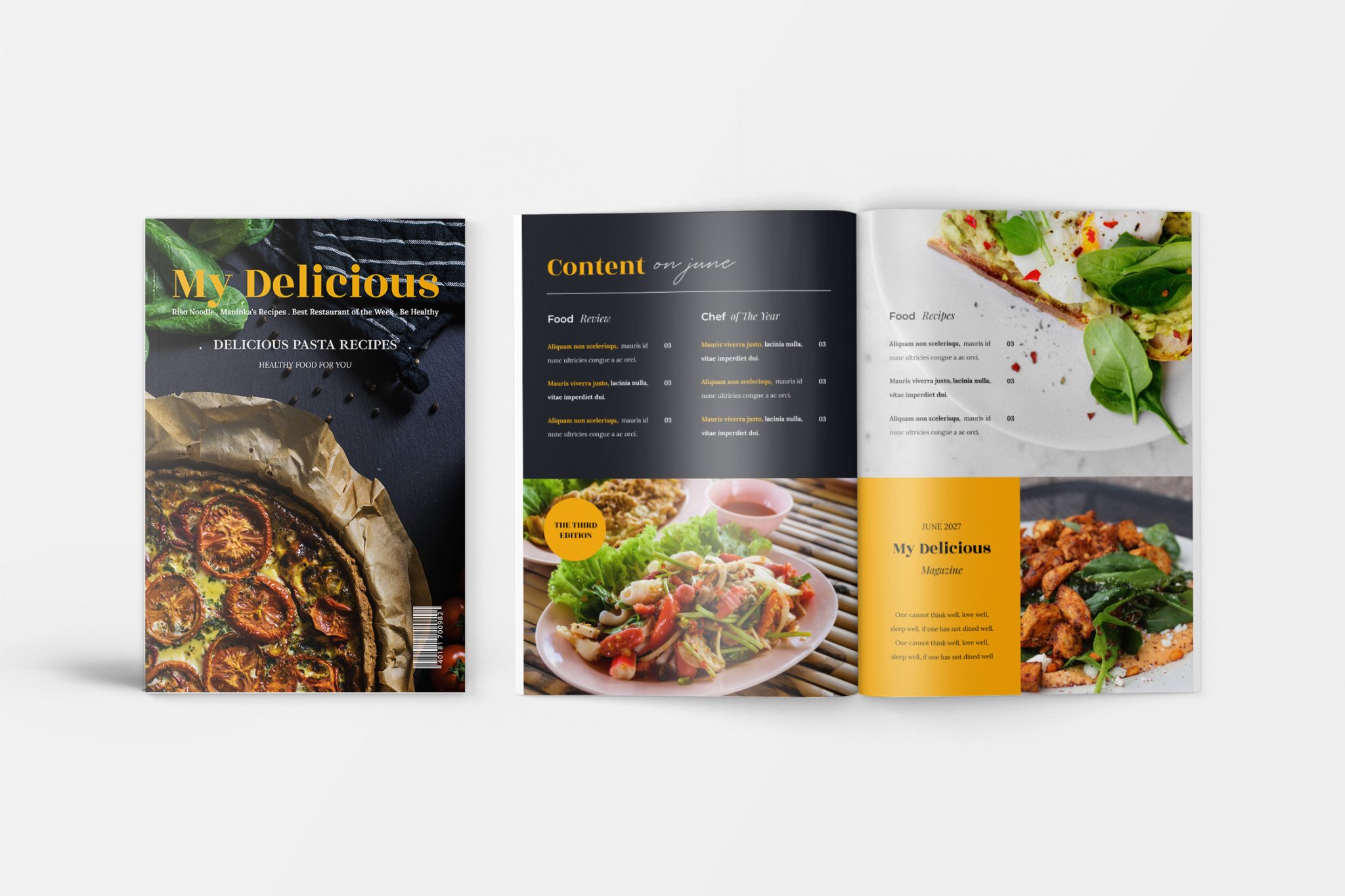 My Delicious – Food Lookbook Template | TMint