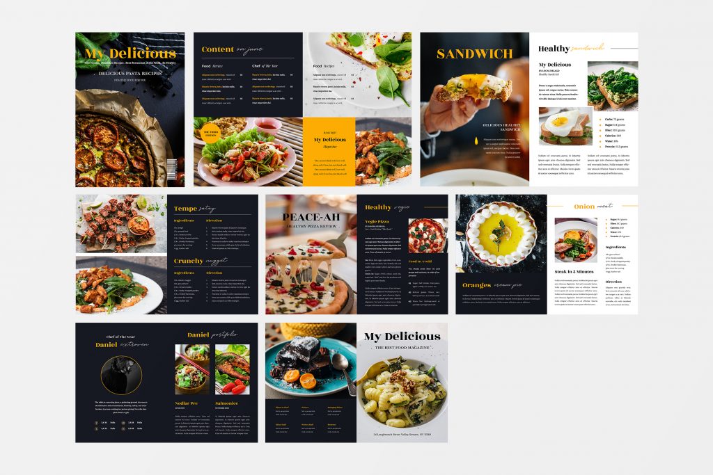 My Delicious – Food Lookbook Template | TMint