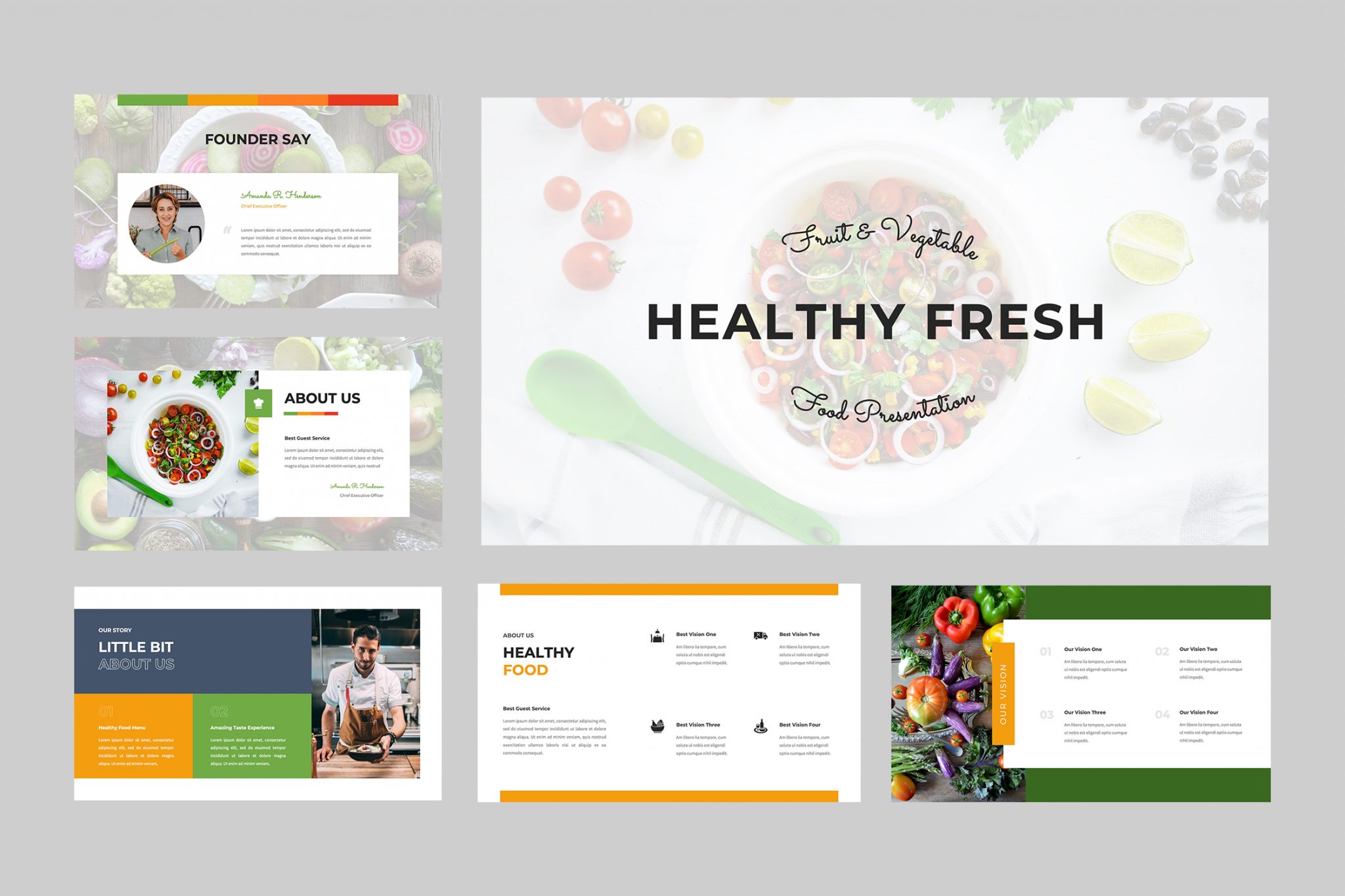 Healthy Food – Powerpoint Template | TMint