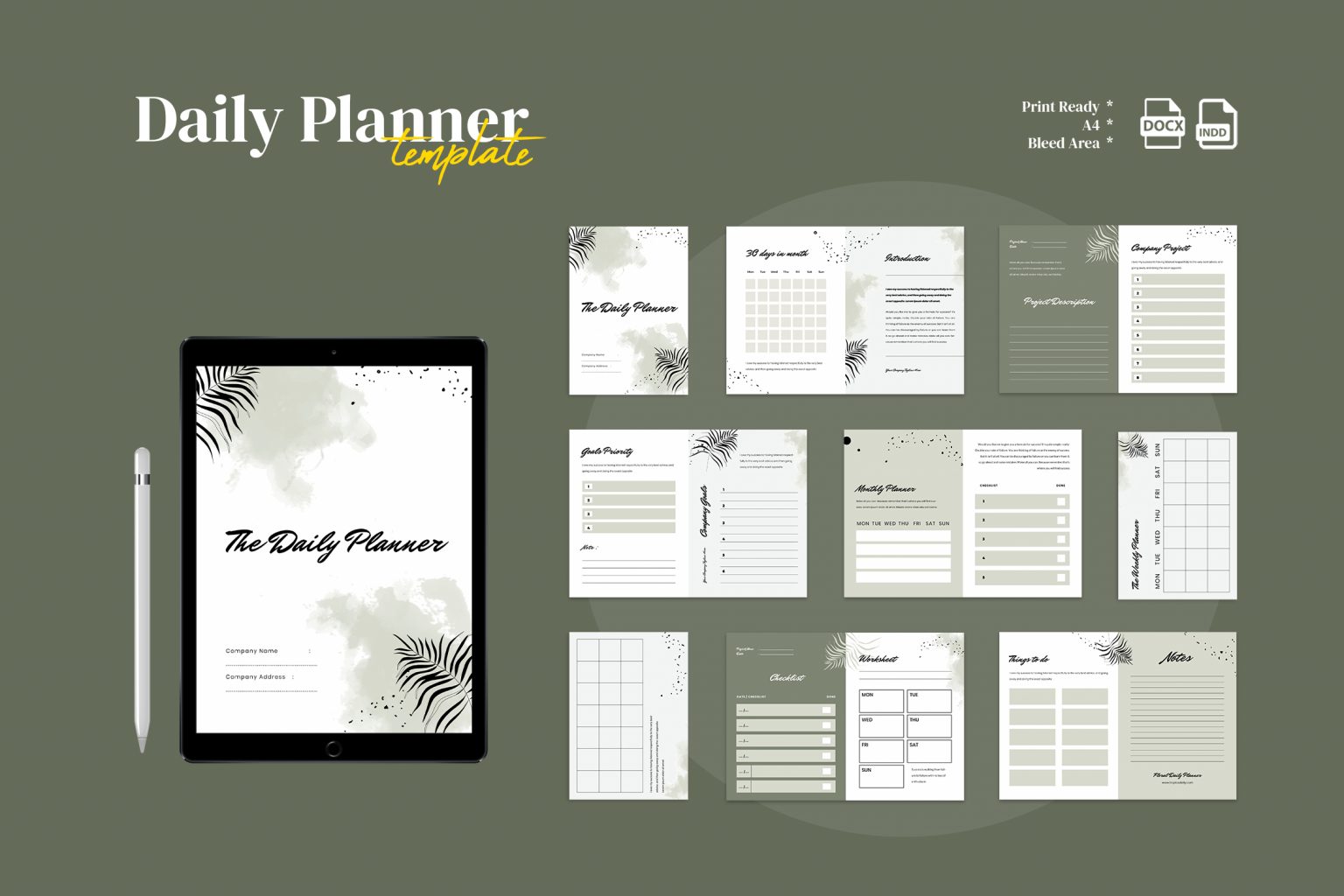 Daily Planner Workbook | TMint