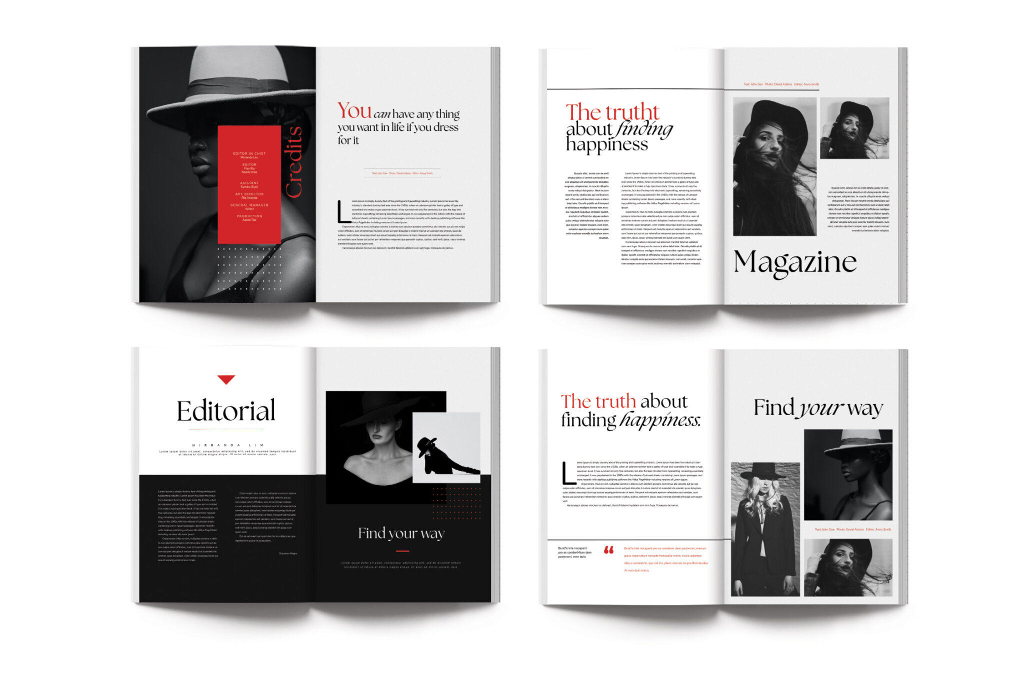 Minimalist Magazine Template | TMint Minimalist Magazine Template