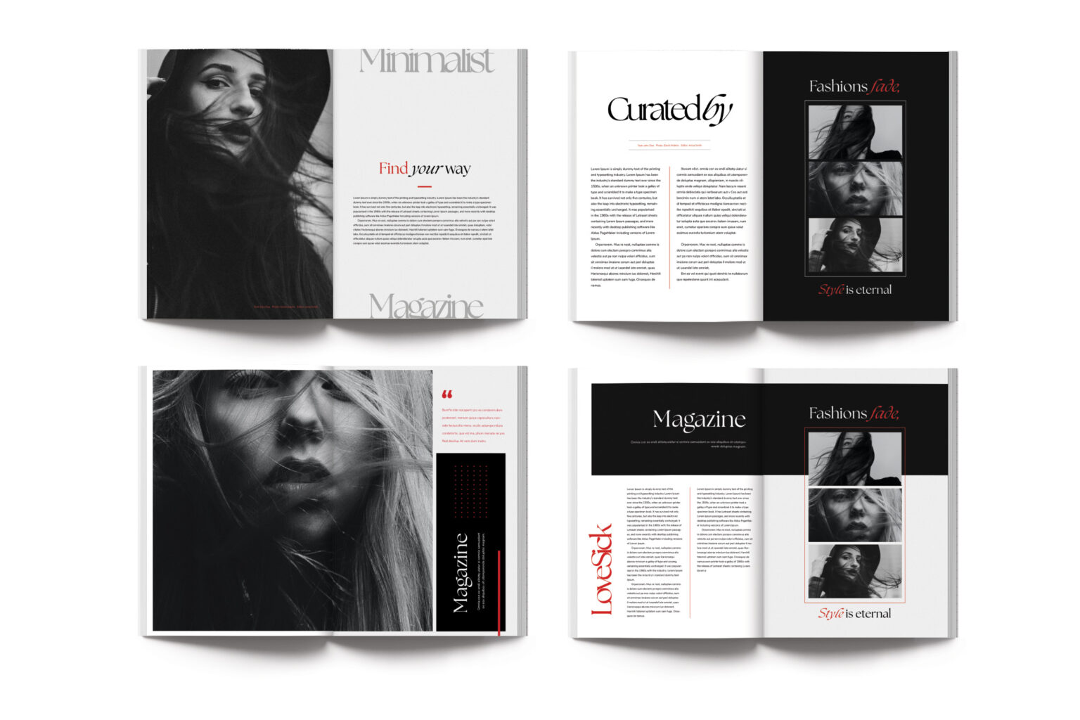 Minimalist Magazine Template | TMint Minimalist Magazine Template