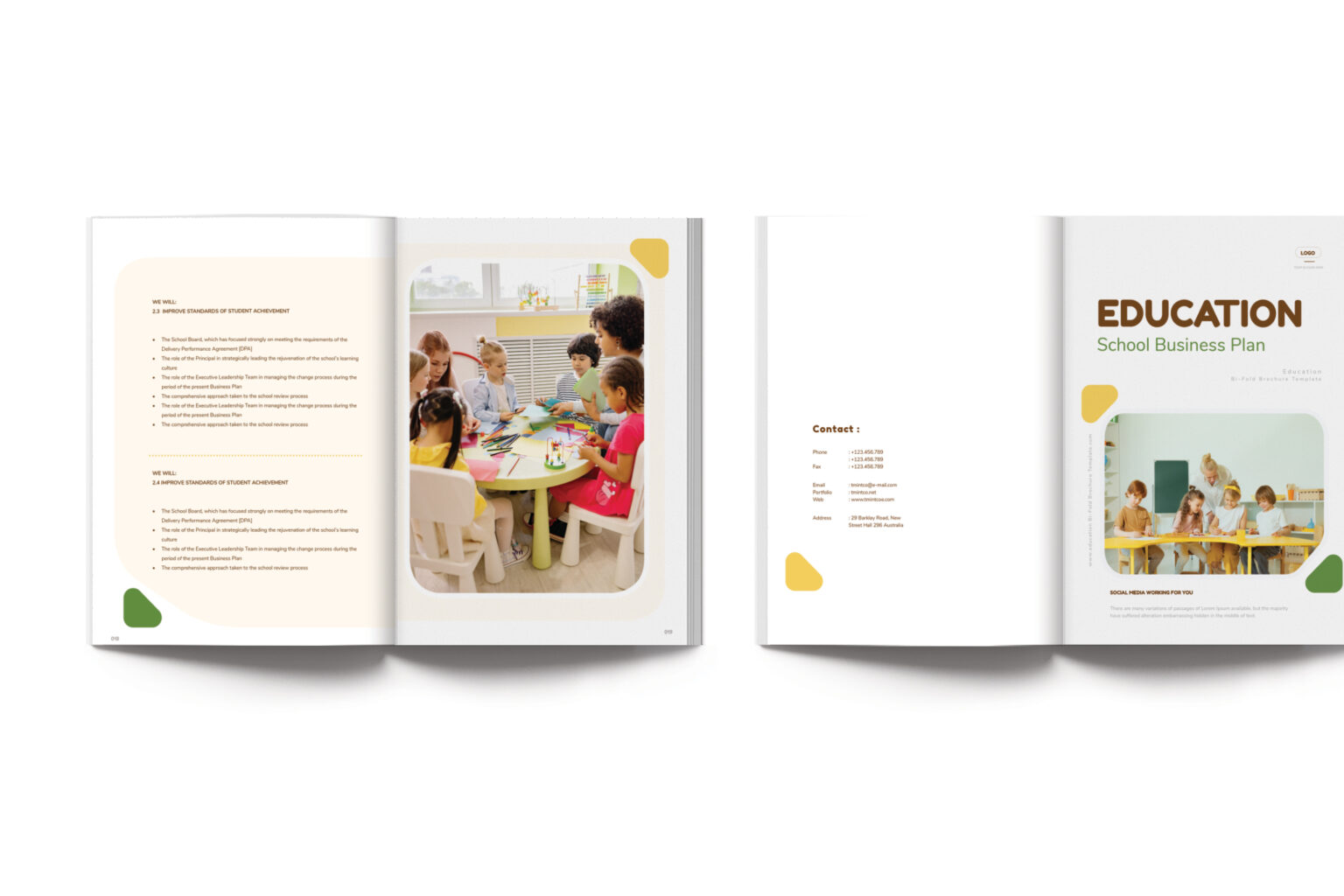 Education School Planner Template | TMint Education School Planner Template