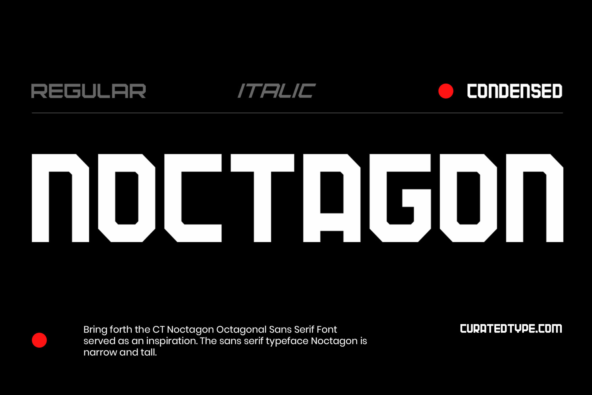 Noctagon Hexagon Font | TMint