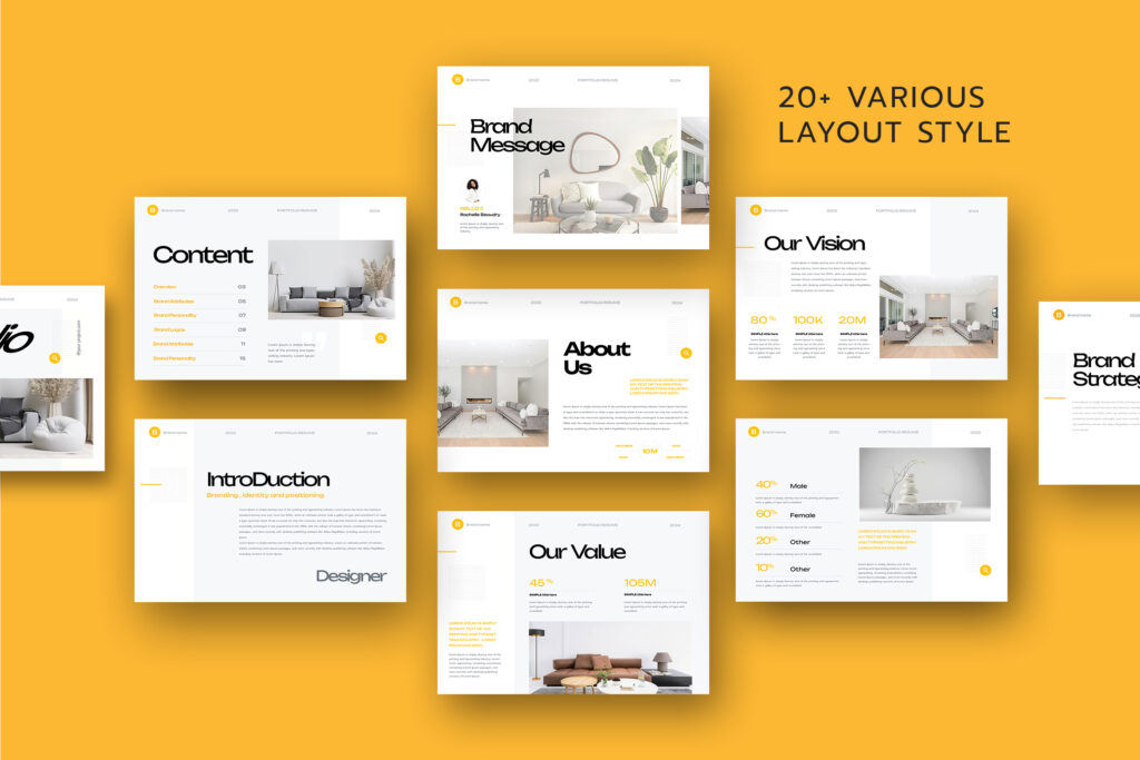 Modern Professional Brand Portfolio Template