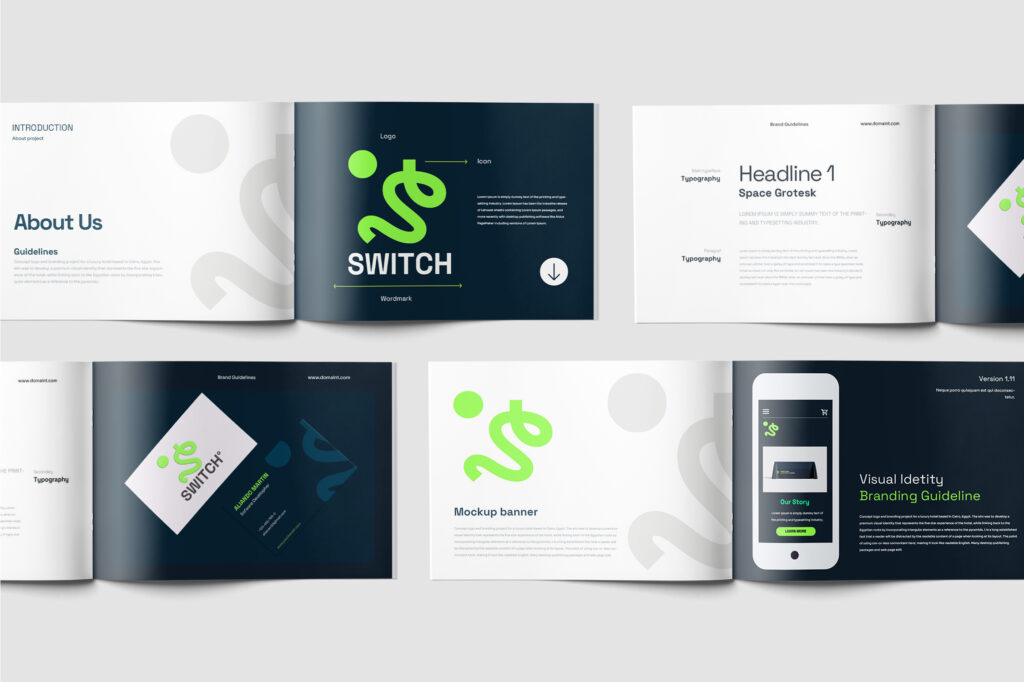 Project Brand Guideline Adobe Indesign Template | TMint