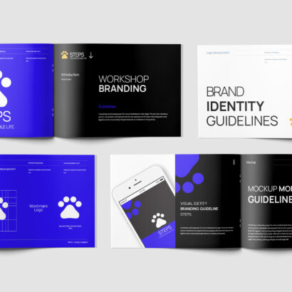 Project Brand Guideline Adobe Indesign Template | TMint