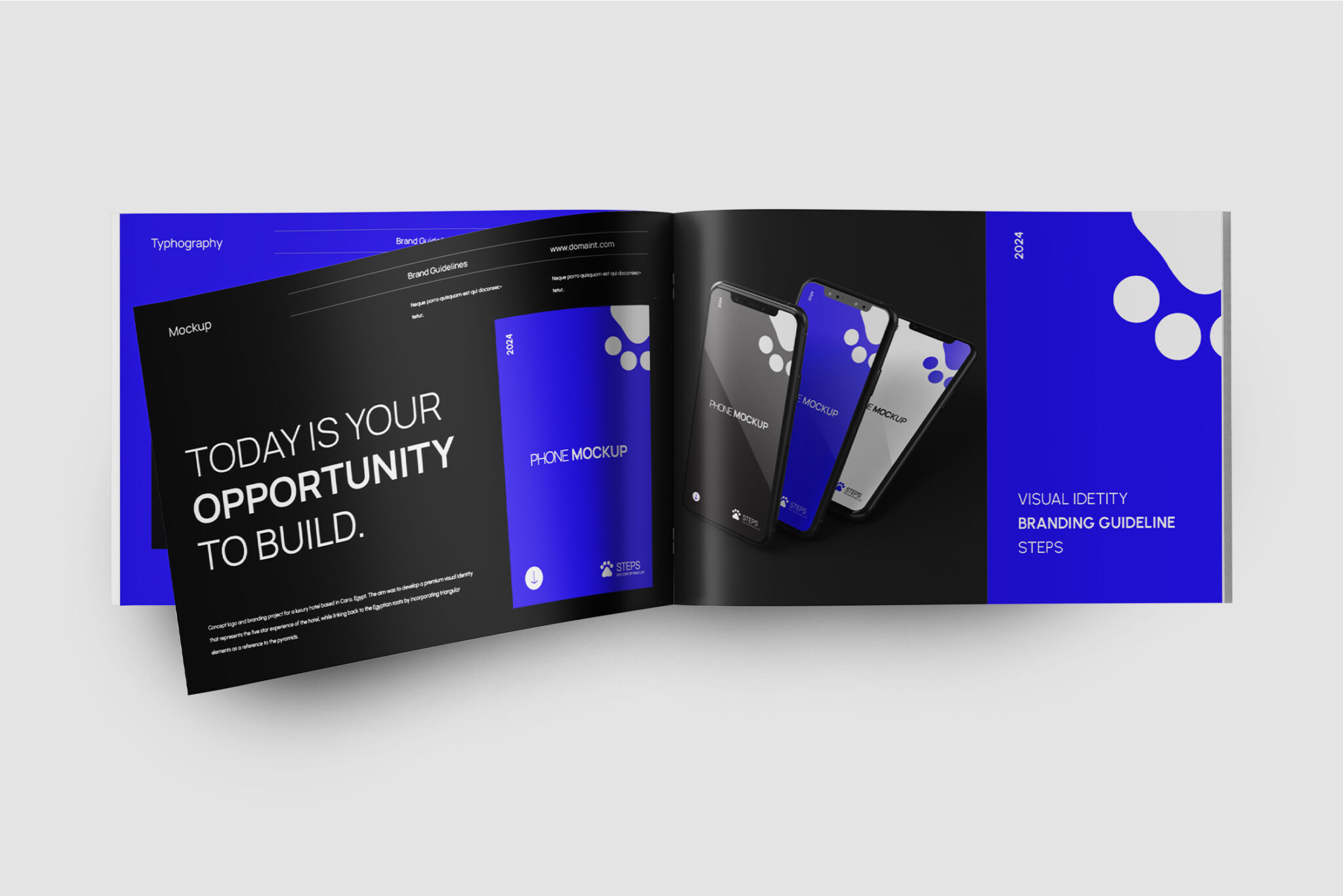 Project Brand Guideline Adobe Indesign Template | TMint