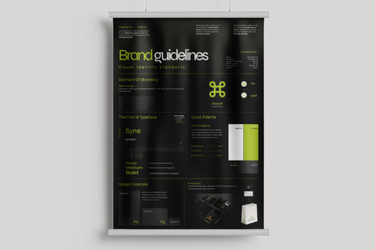 Brand Guideline Flyer Professional Brandguideline Template