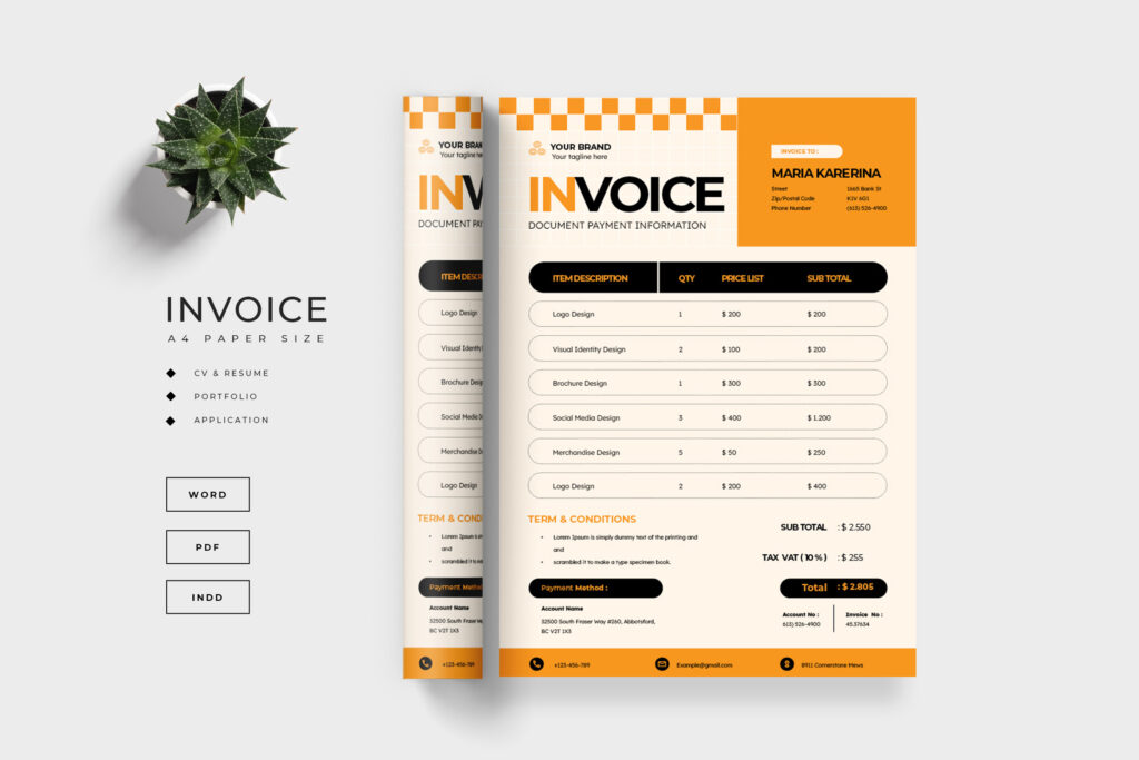 Professional Invoice Template Professional Invoice Template