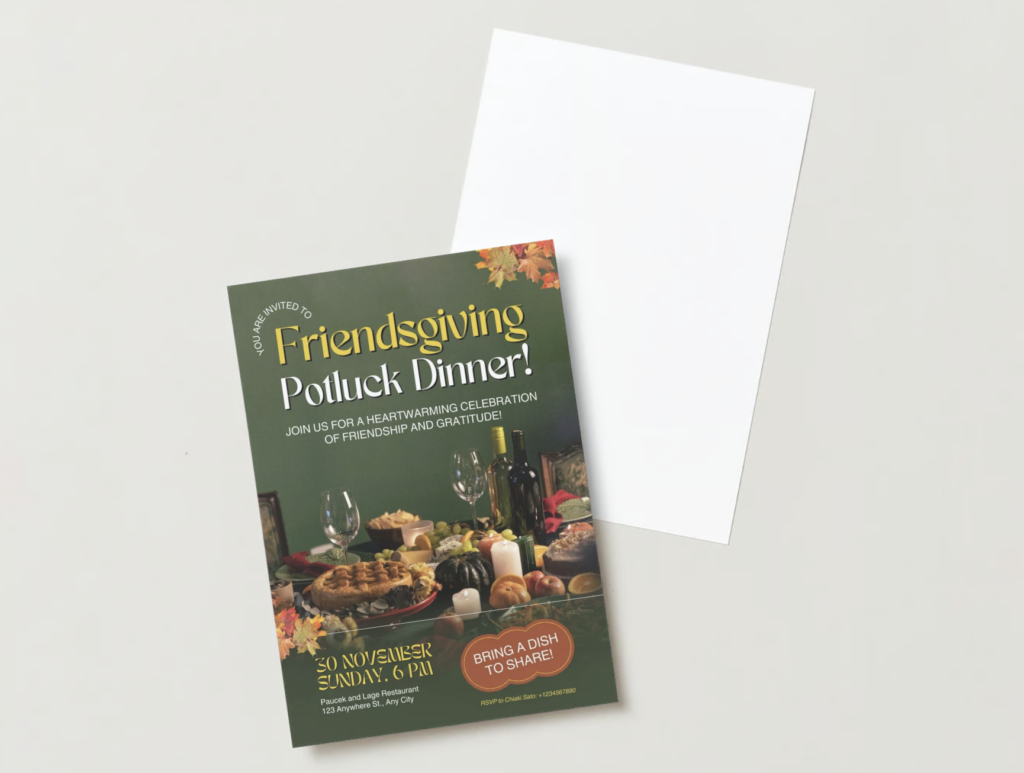 Potluck Dinner Flyer | TMint