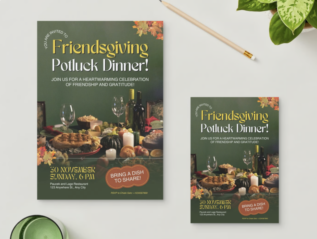 Potluck Dinner Flyer | TMint