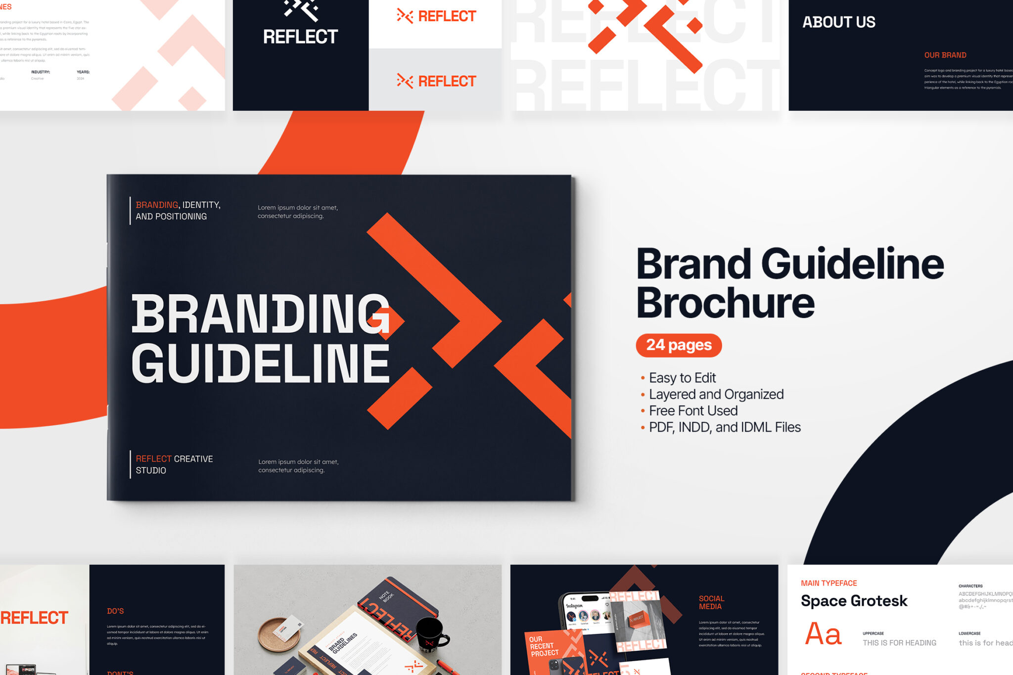Project Brand Guideline Template for Adobe InDesign | TMint