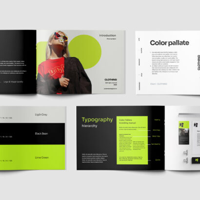 Project Brand Guideline Template for Adobe InDesign | TMint