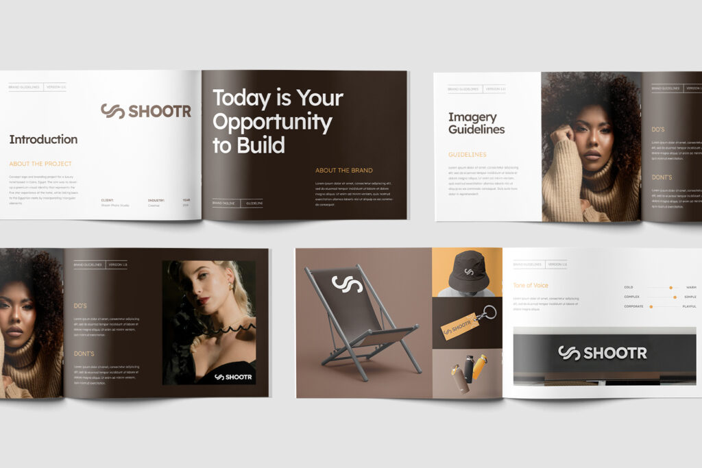 Project Brand Guideline Template for Adobe InDesign | TMint