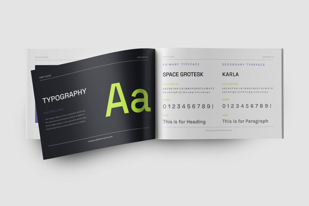 Project Brand Guideline Template for Adobe Indesign | TMint