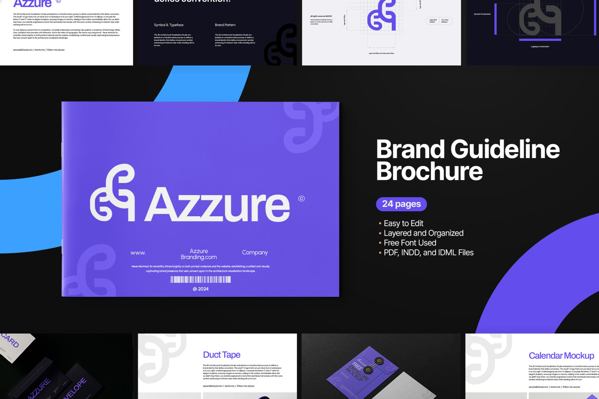 Project Brand Guideline Template for Adobe InDesign | TMint