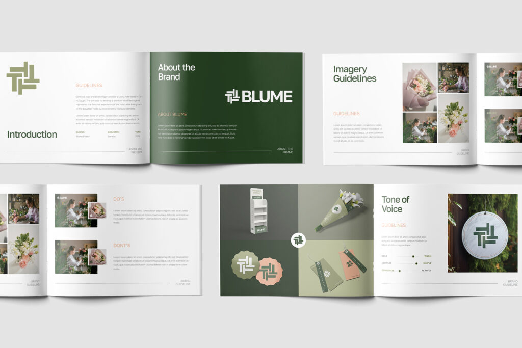 Project Brand Guideline Template for Adobe InDesign | TMint