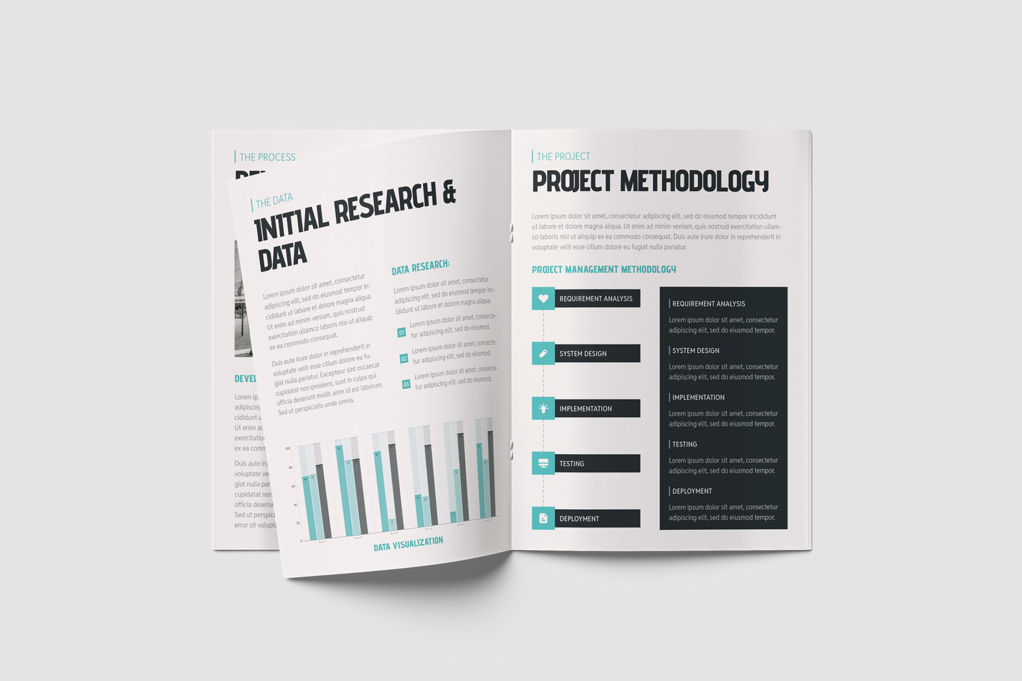 Modern Portrait Case Study Print Template | TMint